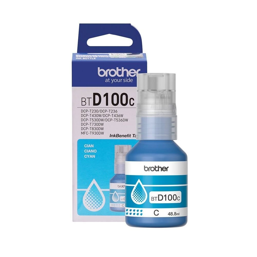 Tinta Brother Bt-d100 Bt D100 Ciano Original Dcp-t230 Dcp-t430w Dcp ...