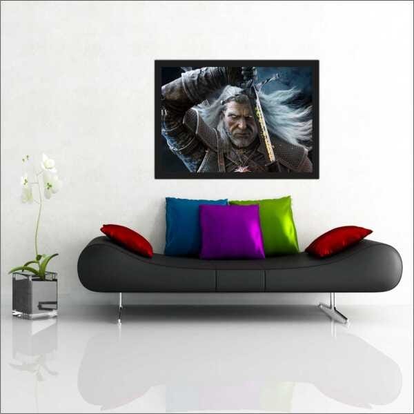 Quadro Decorativo The Witcher Games Salas Decorações Interiores Com ...