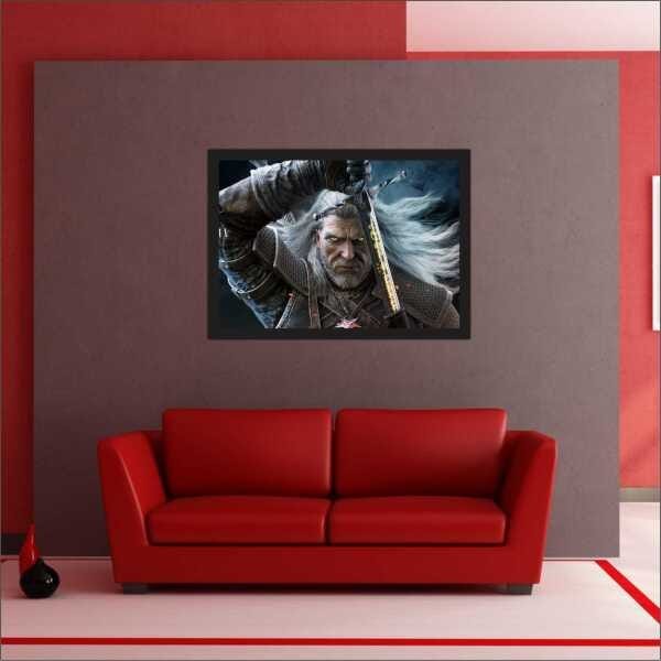 Quadro Decorativo The Witcher Games Salas Decorações Interiores Com ...