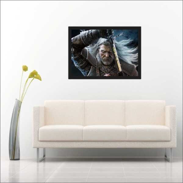 Quadro Decorativo The Witcher Games Salas Decorações Interiores Com ...