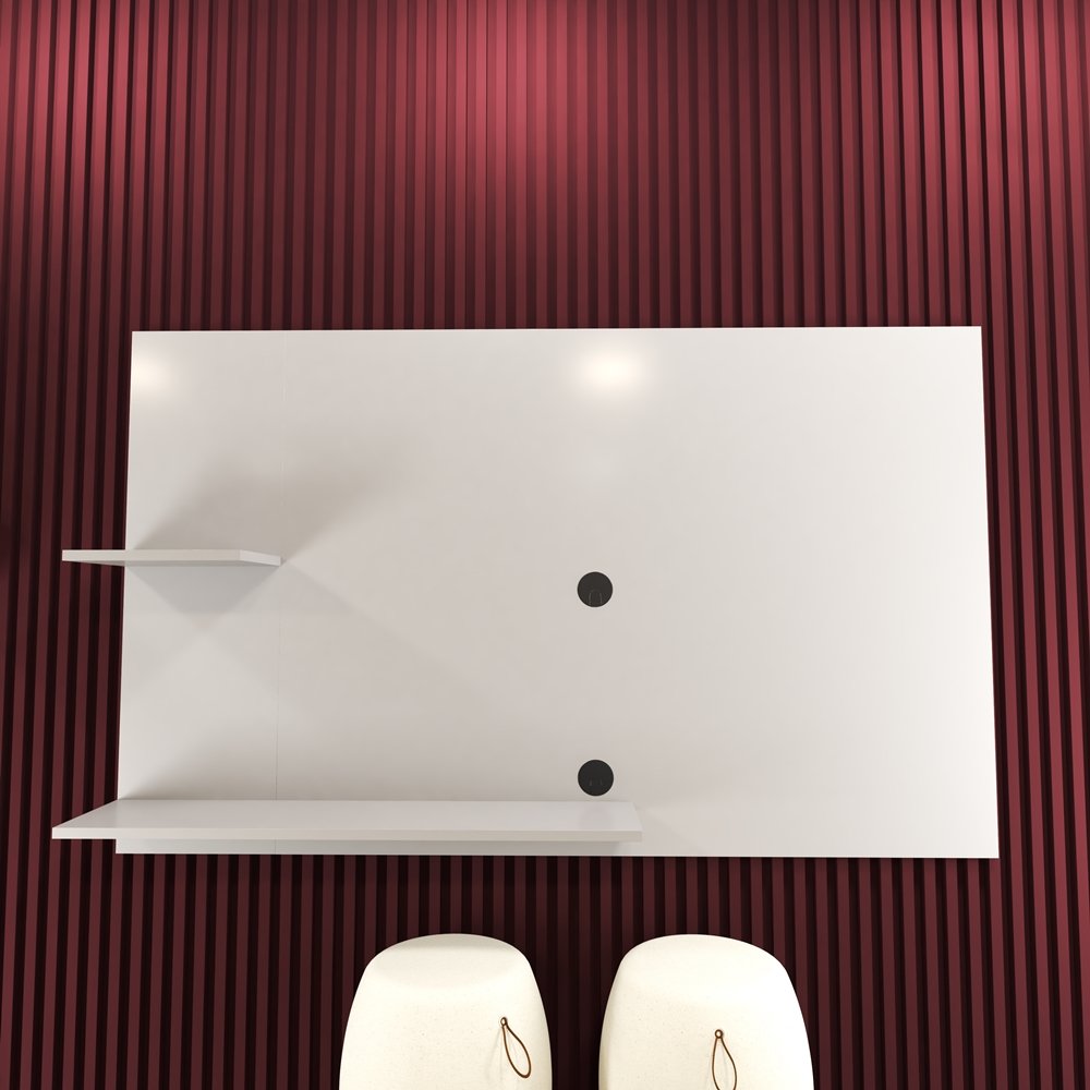 Painel Para TV Até 32 Polegadas 100% MDF - Branco Brilhante ...