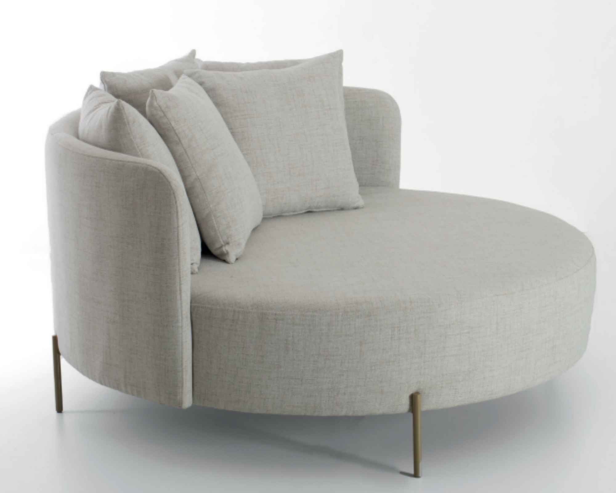 Chaise Redonda Luxor Spazio Divano | MadeiraMadeira