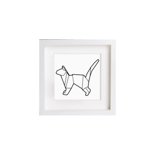 Quadro Gato 3D | MadeiraMadeira