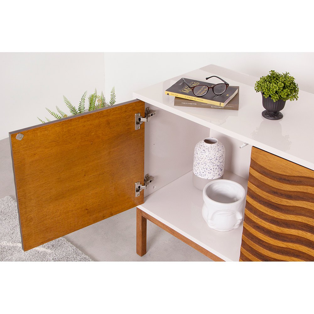 Buffet Waves 2 portas e 1 prateleira interna 1,00m - FH2 - Pinhão ...