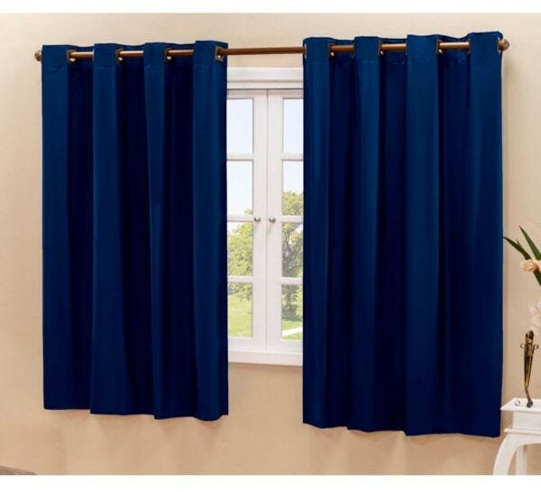 Cortina Blackout Azul Escuro 2,80 M x 1,80 M | MadeiraMadeira