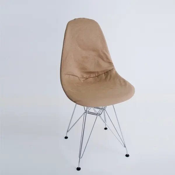 Capa para Cadeira Charles Eames Wood Bege | MadeiraMadeira