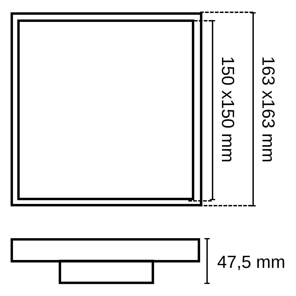 Ralo Invisível Branco 15 X 15 Cm - 1616 Estrela 15x15 | MadeiraMadeira