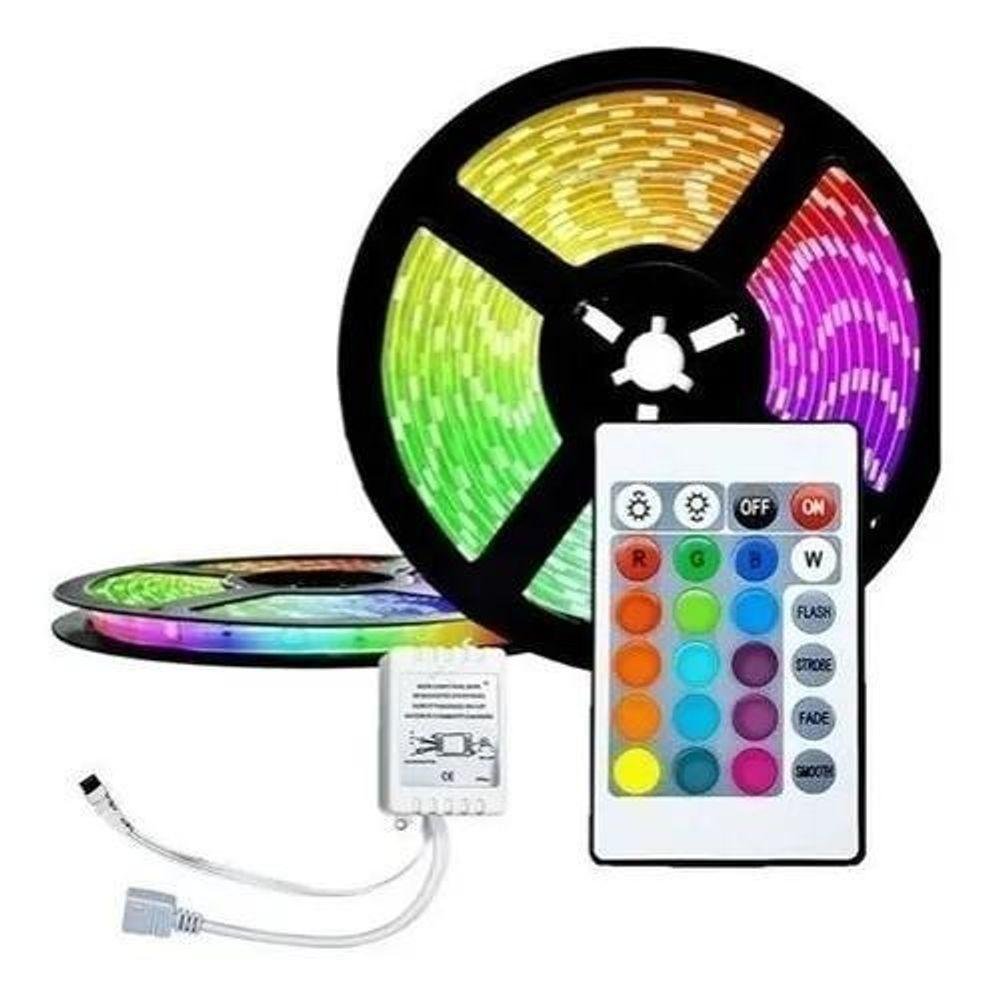 Fita Led Rgb 5050 Rolo 5m 300 Leds Ip20 | MadeiraMadeira