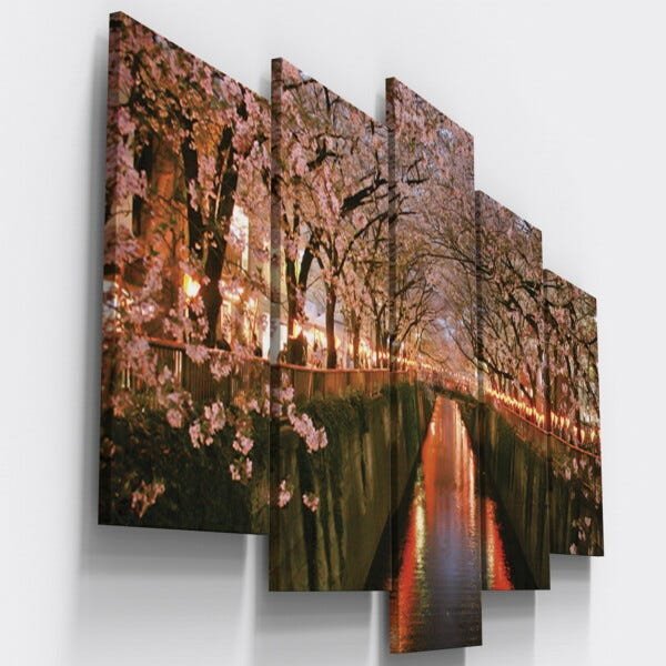 Quadros Decorativos Cerejeira Paisagem Sala Quarto | MadeiraMadeira