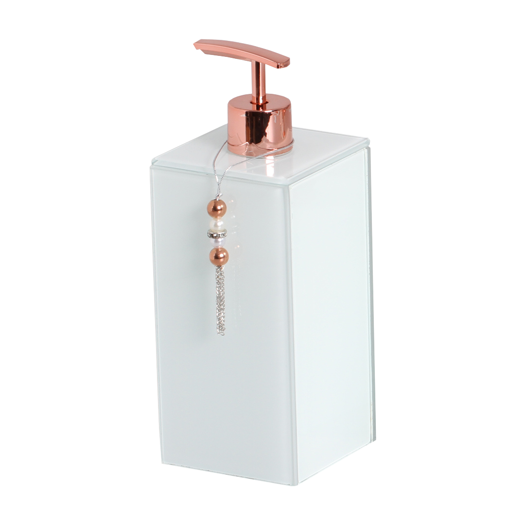 SABONETEIRA LIQUIDA BANHEIRO 500ML: BRANCO ROSÊ GOLD | MadeiraMadeira