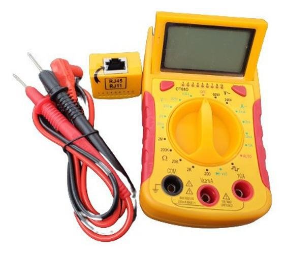 Multimetro Digital Com Teste De Rede Rj45 E Teste Rj11 | MadeiraMadeira