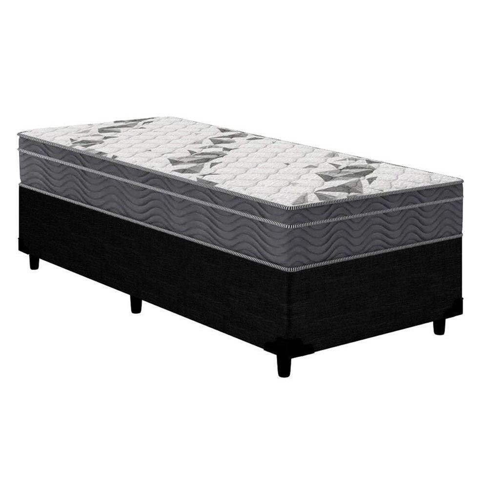 Cama Box Solteiro: Colchão Espuma Ortobom D33/EP Airtech 100 + Base CRC ...