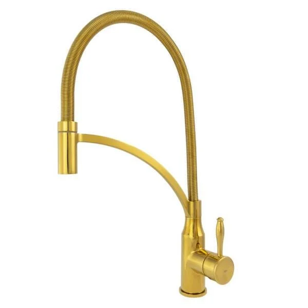 Torneira Monocomando Gourmet de Cozinha (Riviera Dourada) | MadeiraMadeira