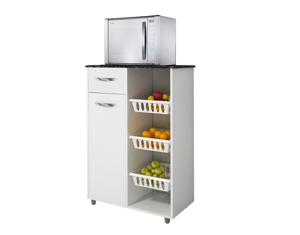 Fruteira Multiuso 1 Porta 1 Gaveta Nova Croácia CHF Moveis | MadeiraMadeira