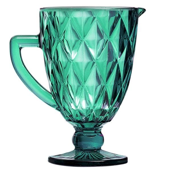 Jarra de Vidro Diamante Tiffany | MadeiraMadeira