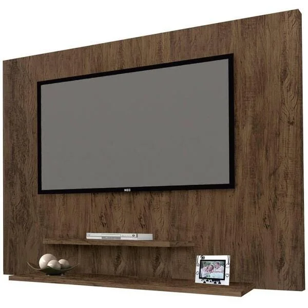 Painel para TV 42 Polegadas com Prateleiras Dom Amêndoa Wood ...