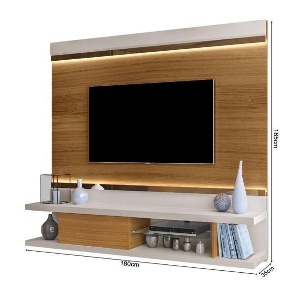 Painel Home com LED para TV até 75 Polegadas MDF Rio de Janeiro ...