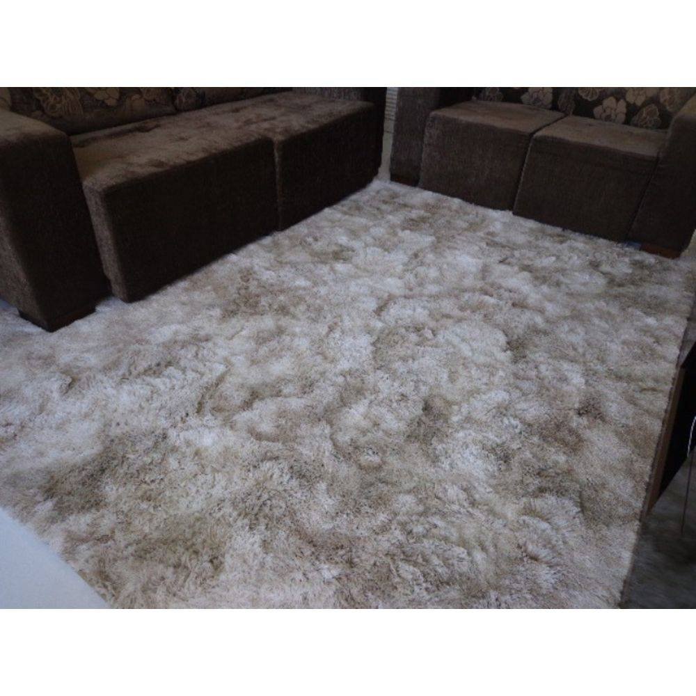 Tapete Felpudo Bege 1,50x1,00 Ocean Matrix | MadeiraMadeira