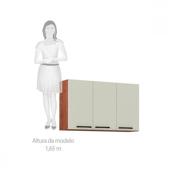 Armário Aéreo 1200 - 3 portas Viv Concept - Kit´s Paraná | MadeiraMadeira