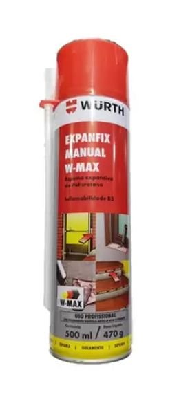 Espuma de poliuretano expanfix manual w-max 500ml - wurth | MadeiraMadeira