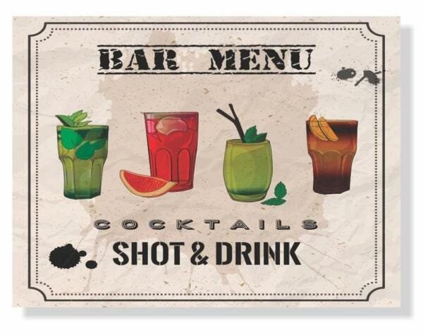 Placa Bar Menu | MadeiraMadeira