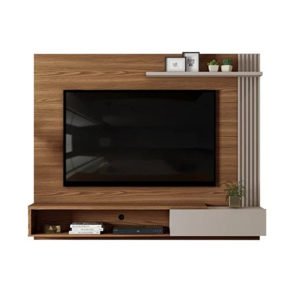 Painel Bancada para TV 70 Polegadas Flox Carvalho Europeu Amarula DJ ...