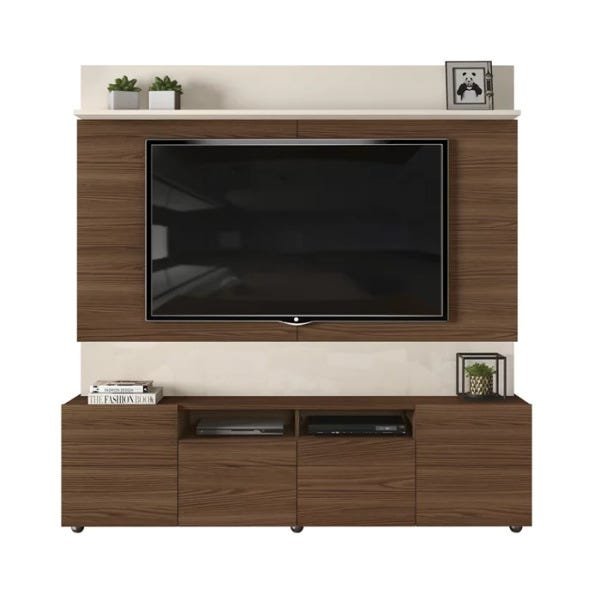 Estante Home Para TV 65 Polegadas Apolo Creme Caiena DJ Moveis ...