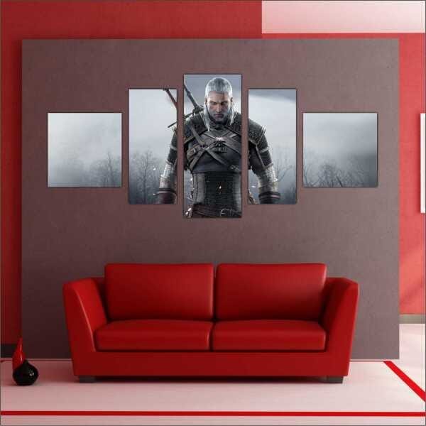 Quadro Decorativo The Witcher Games Jogos Quartos Salas Interiores ...