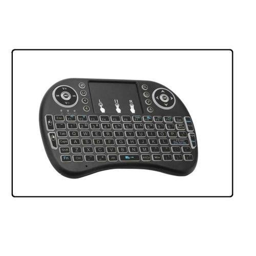 Mini Teclado Led Wireless sem Fio com Mouse Touch Pad- Preto ...