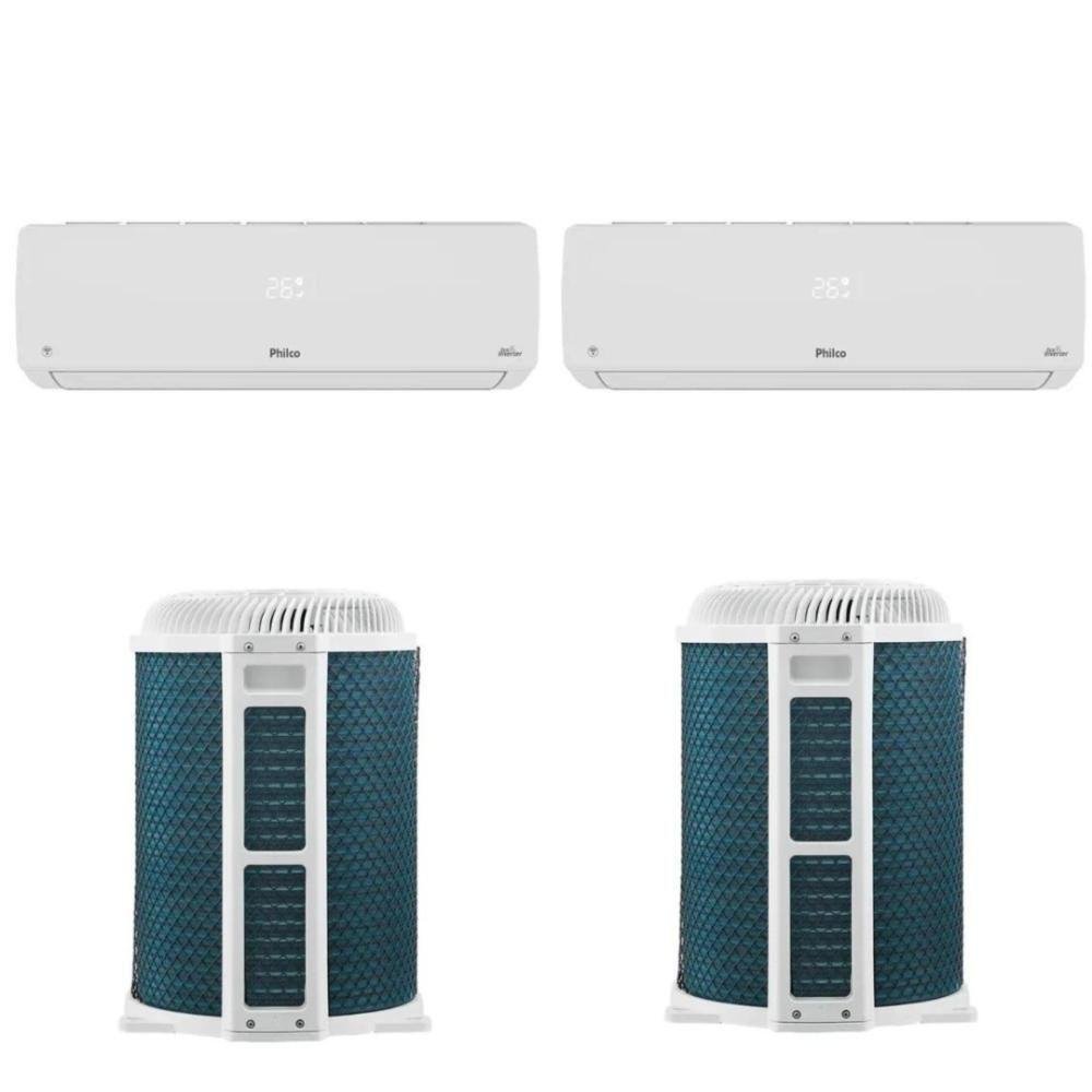 Kit 2 Ar-condicionados Split Inverter 12.000 Btus Philco | MadeiraMadeira