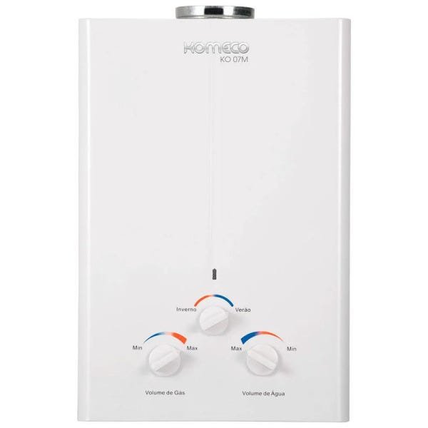 Aquecedor de Água a Gás Komeco 6,5 Litros/min KO 07M GLP | MadeiraMadeira