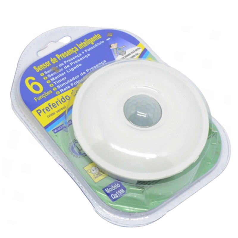 SENSOR DE PRESENCA TETO ECONOMIC 360º QA-19M | MadeiraMadeira