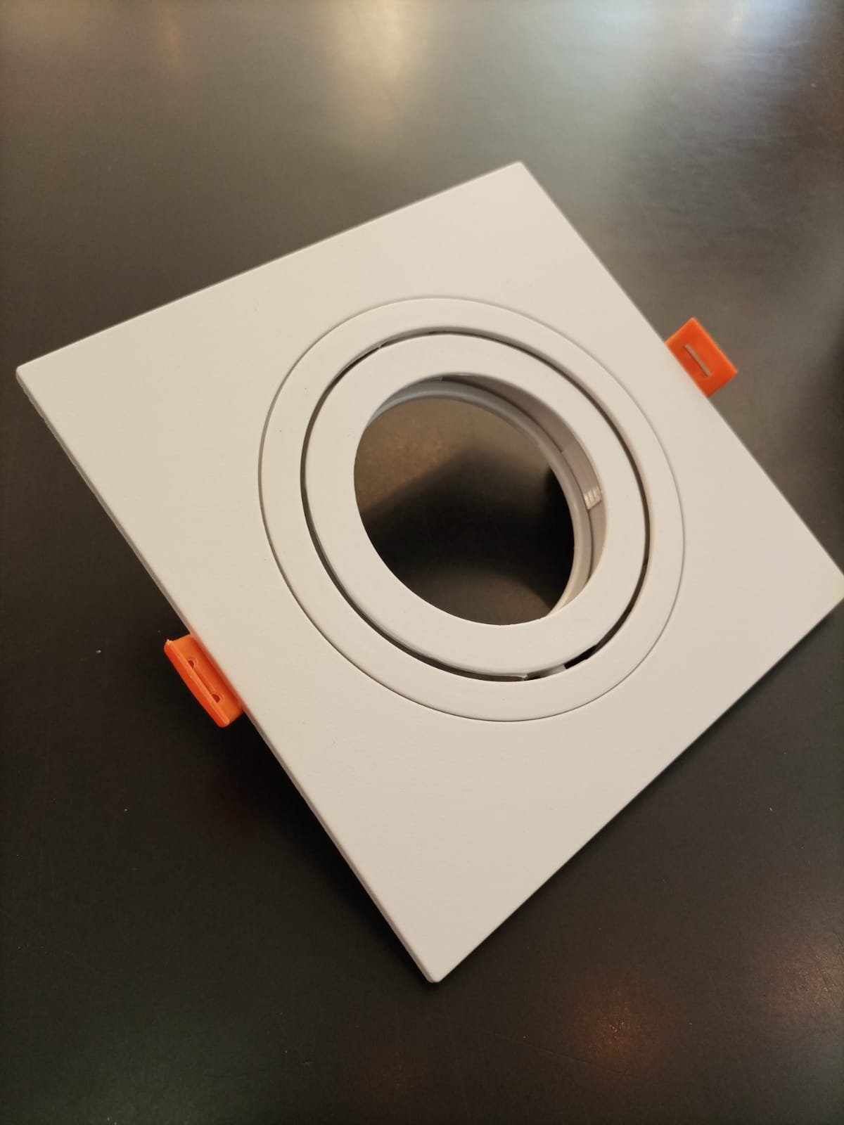 KIT 10 SPOTS EMBUTIDO QUADRADO FACE PLANA BRANCO PAR20 | MadeiraMadeira