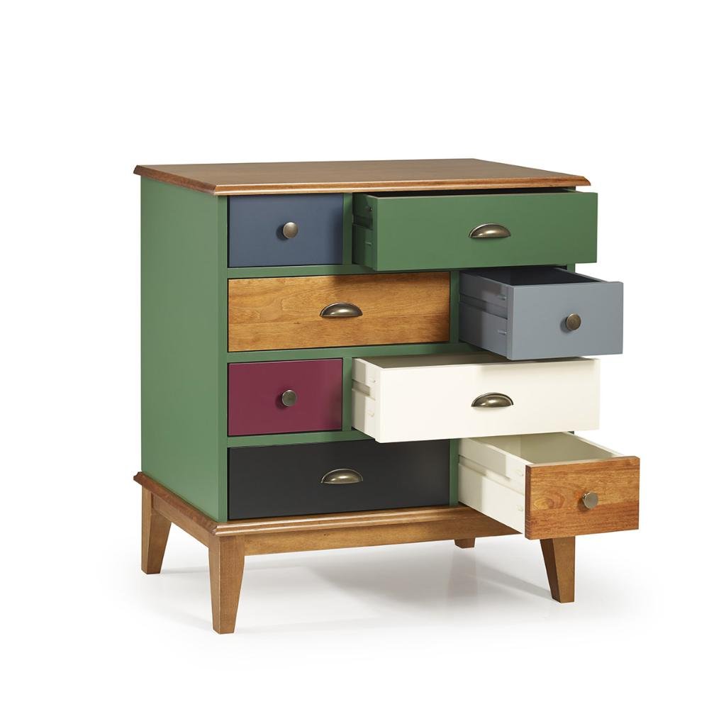 Cômoda 8 Gavetas Verde Color | MadeiraMadeira