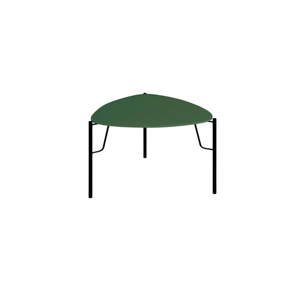 Mesa Lateral de Apoio P/ Sala 51cm Multiuso com Pés em Metal Cor:musgo ...