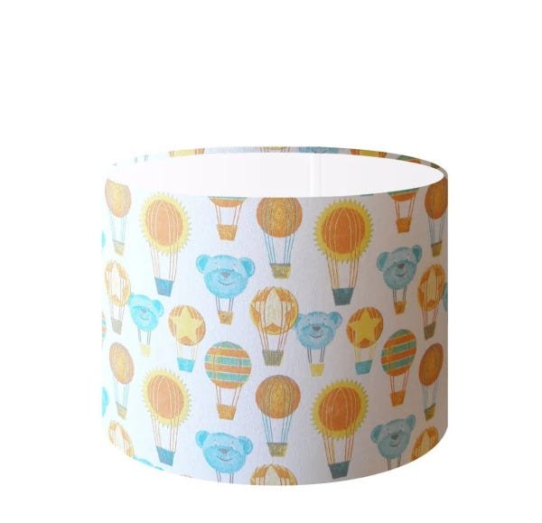 Cúpula de Abajur Redonda Ø40x30 - Cores Estampadas Md2014 - Balão Urso ...