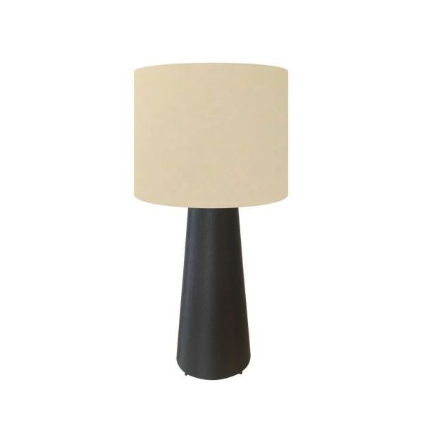 Abajur Mesa Base Tecido 56cm Cores Lisas - Md1008 Cúpula Ø30 - Algodão ...
