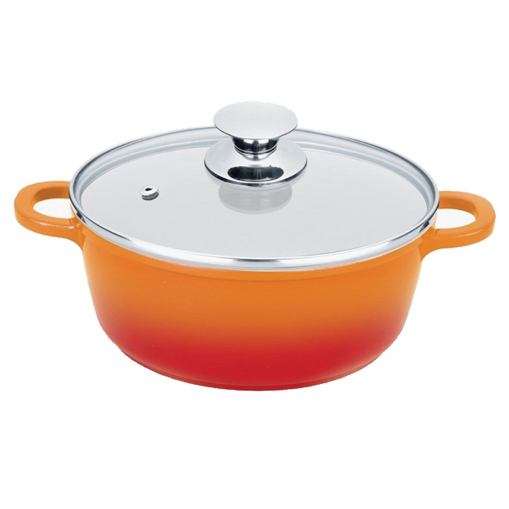 Jogo 4 Panelas Revestimento Cerâmico Laranja Cook Max 5mm | MadeiraMadeira