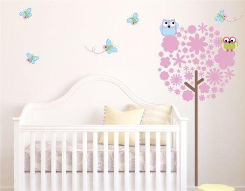 Adesivo de Parede Árvore com Corujinhas | MadeiraMadeira