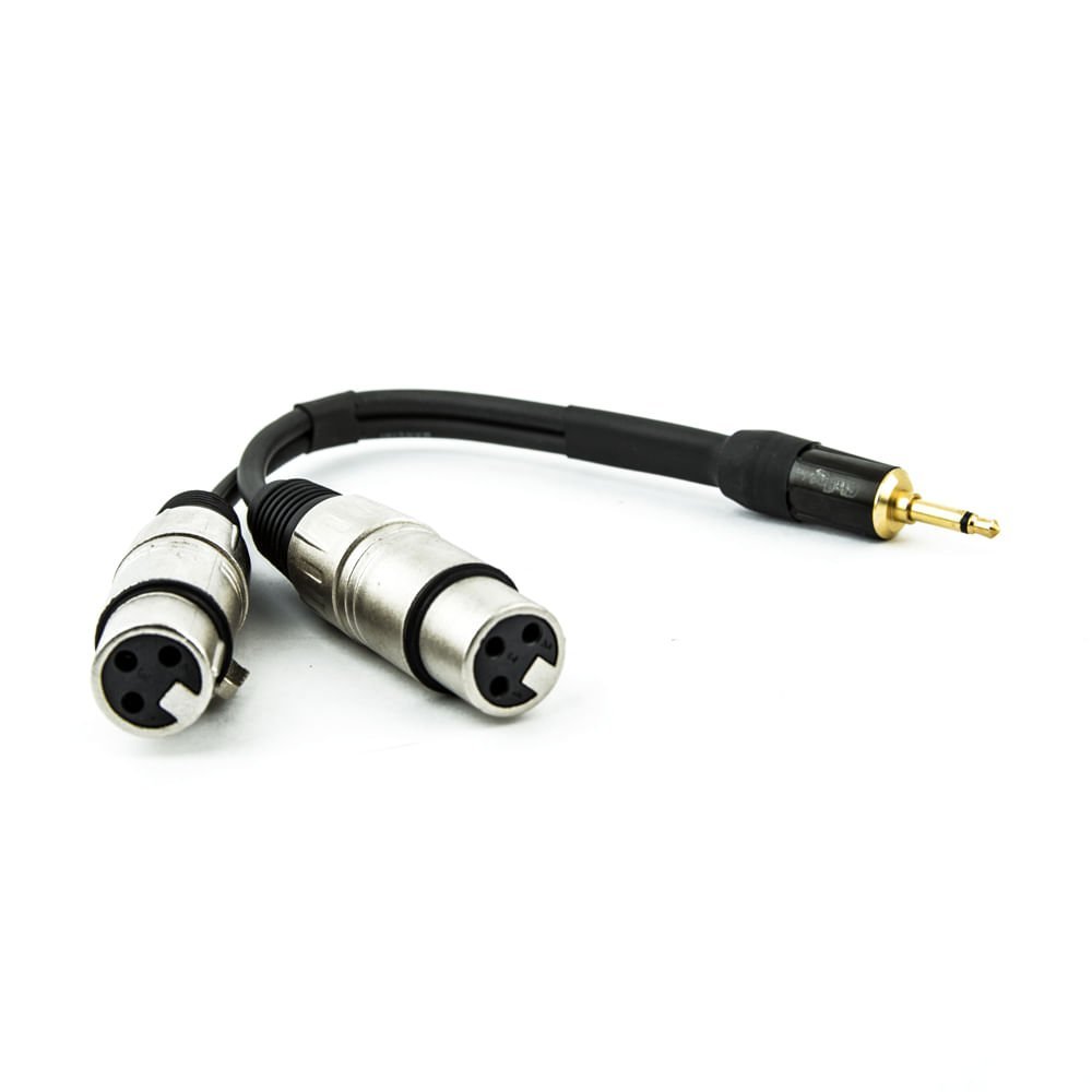 Cabo P2 Mono para 2 Xlr Femea 20 Cm | MadeiraMadeira