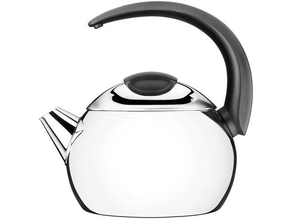 Chaleira Aço Inox sem Apito 2,25 Litros COFFEE AND TEA | MadeiraMadeira