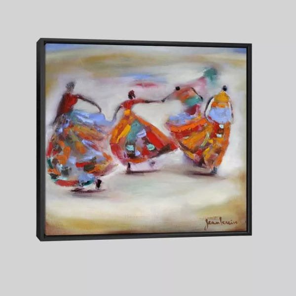 Quadro Samba De Roda Louiss 80x80 Moldura Preta | MadeiraMadeira