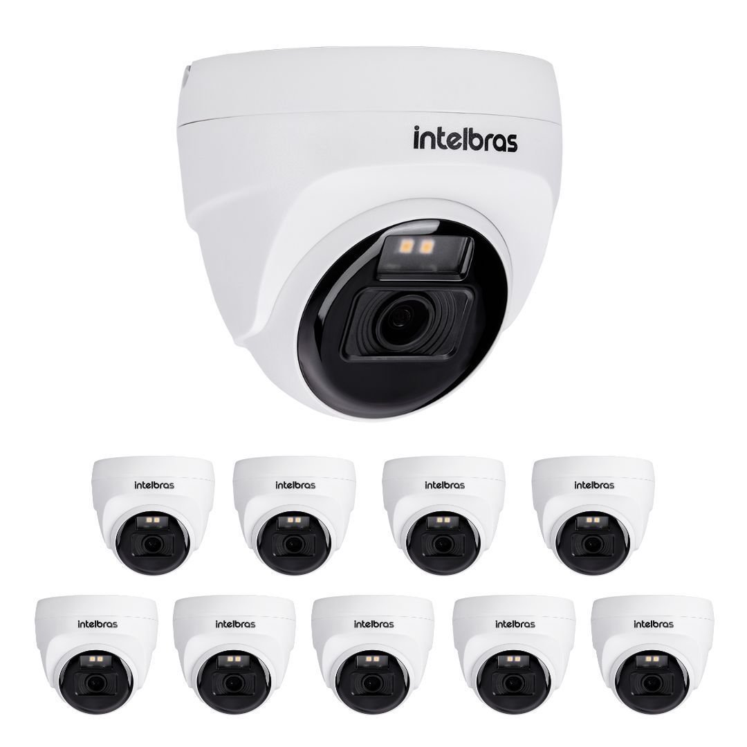 Kit 10 Câmeras Multi Hd 2 Megapixels Inteligente 20m Vhd 1220 D Full ...