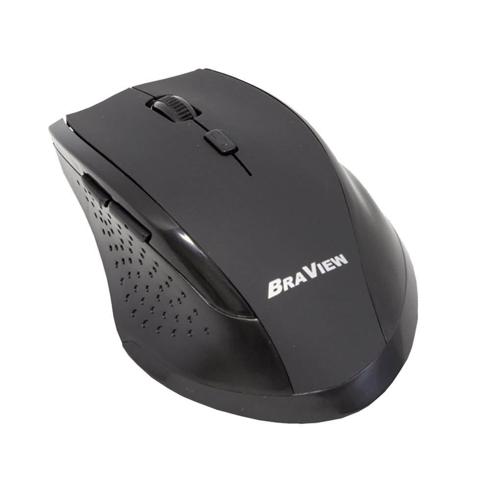MOUSE ÓPTICO BRAVIEW CAPRICORN SEM FIO 2.4G MS-O03 PRETO | MadeiraMadeira