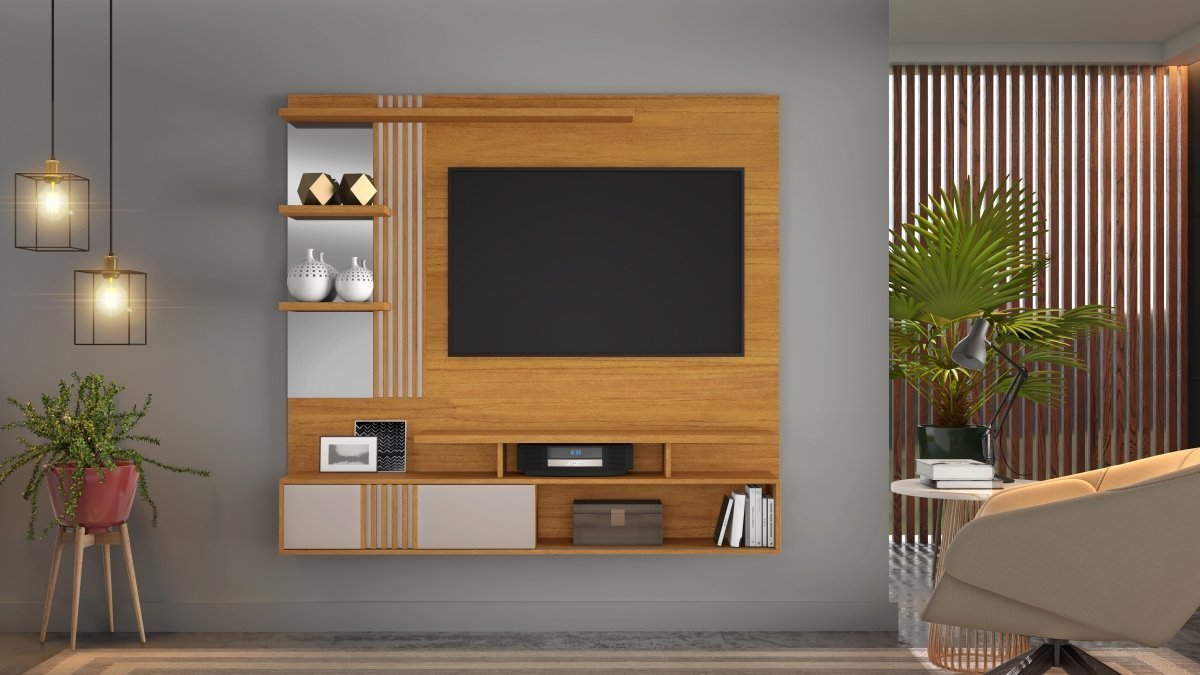 Painel Safira - JCM Cinamomo/Off White | MadeiraMadeira