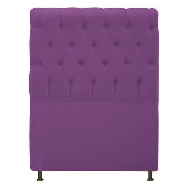 Cabeceira Krystal Estofada Capitonê 90 cm Cama Box Solteiro Quarto ...