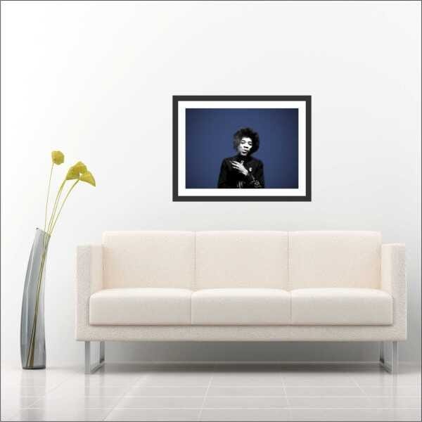 Quadro Decorativo Jimi Hendrix Guitarra Musicais Salas Interiores Com ...