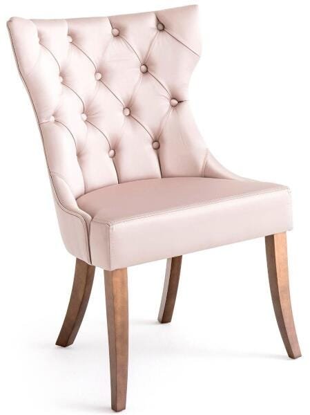 Cadeira Corona em Capitonê Madeira Castanho e Assento em Poliéster ...