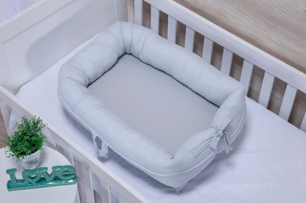 Ninho Redutor Para Bebê 100 Algodão Cinza Nanna Baby | MadeiraMadeira