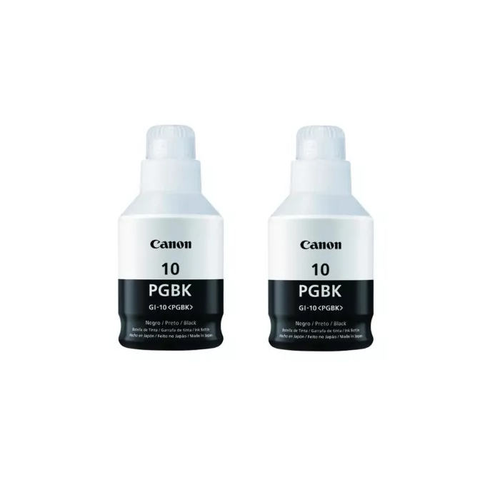 Tinta Canon Gi-10 2un Preto Gi10 G10 Original G6010 G7010 Gm2010 Gm4010 ...